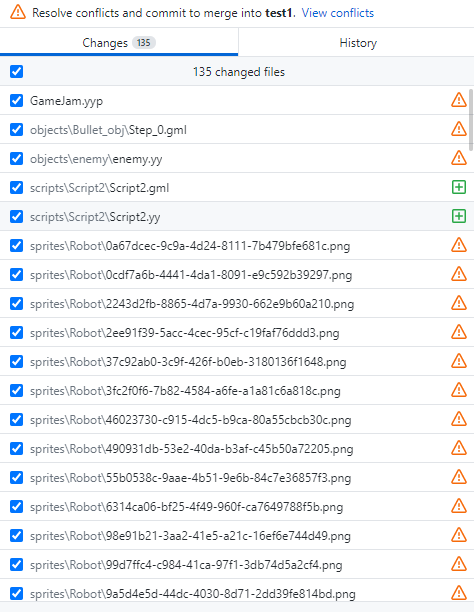 Merge conflict resolving of many files at once - Multiselect strategy ...