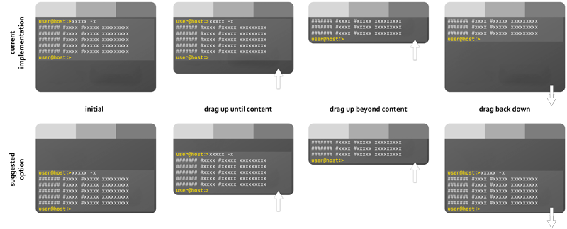 Align terminal output to the bottom of the window (as option, especially with _quake) · Issue ...