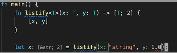 Are generic types handled correctly when re-used in function signature ...