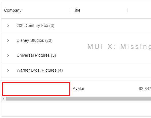 [data grid] Row pinned is not working in row grouping · Issue #6782 ...