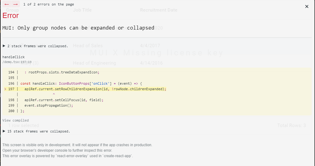 [docs] `Children lazy-loading` example is not working. · Issue #8231 · mui/mui-x · GitHub