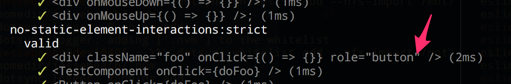 No Static Element Interactions Failing · Issue 245 · Jsx Eslinteslint Plugin Jsx A11y · Github