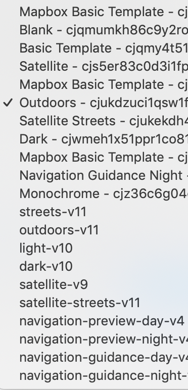 After connecting Mapbox account, custom styles are not displayed · Issue #47 · eddiesigner ...