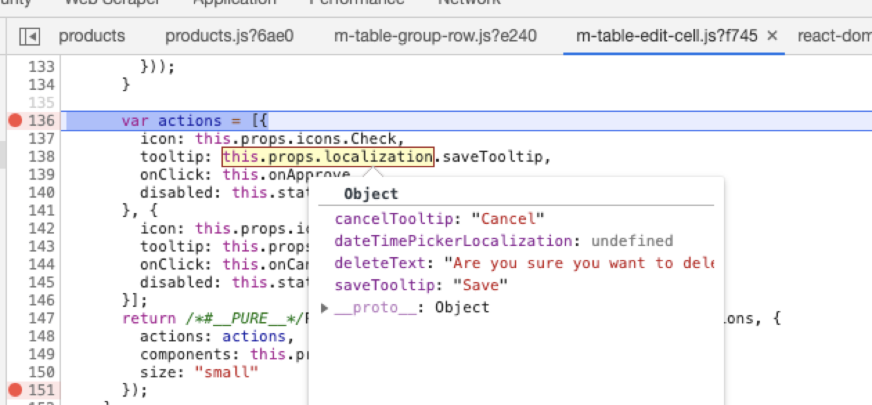 'saveTooltip' of undefined, localization undefined, MTableEditCell with group View pop error ...