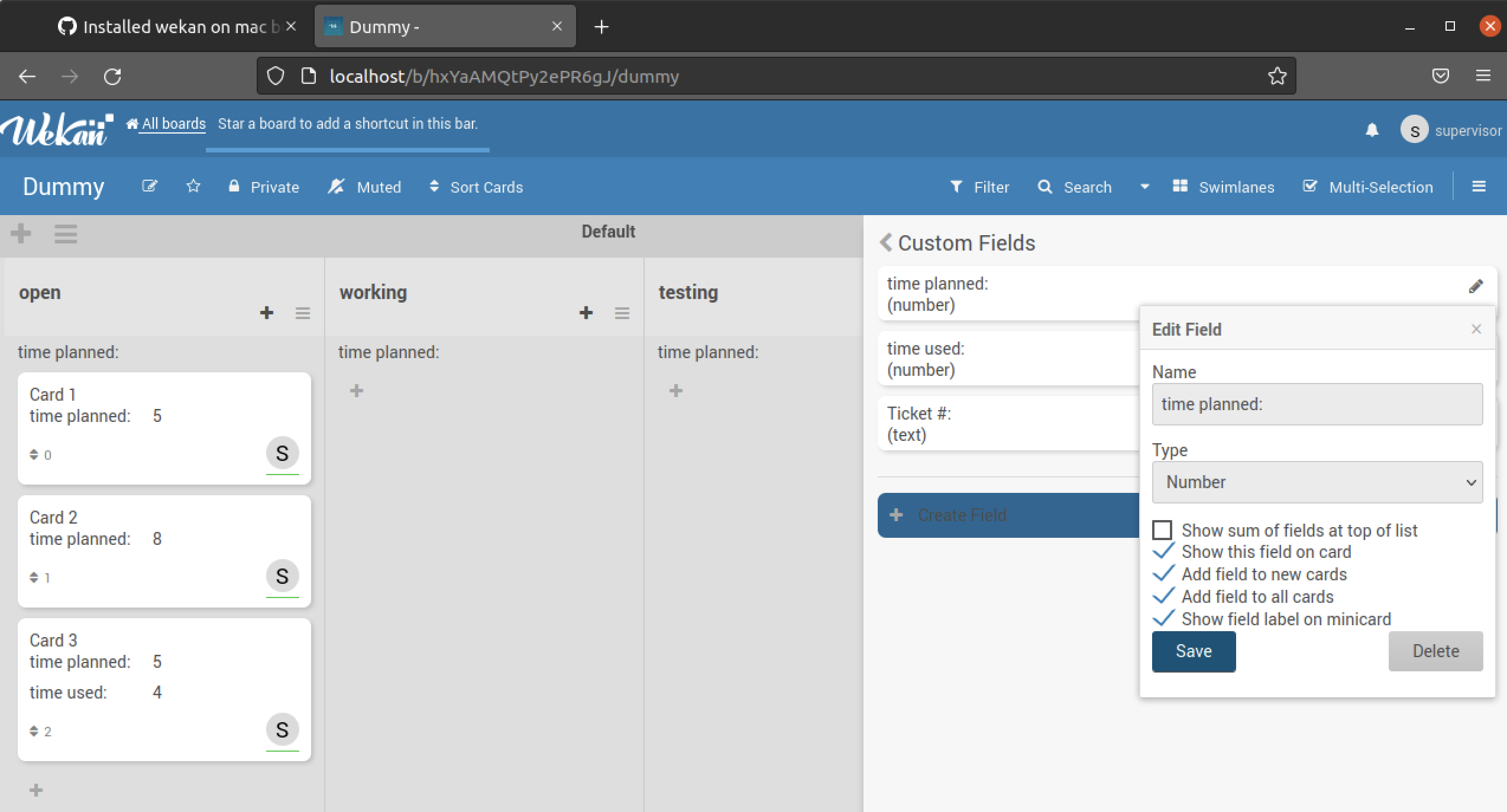 Custom Fields (sum) can't be unset and does not sum (6.05) · Issue #4347 · wekan/wekan · GitHub