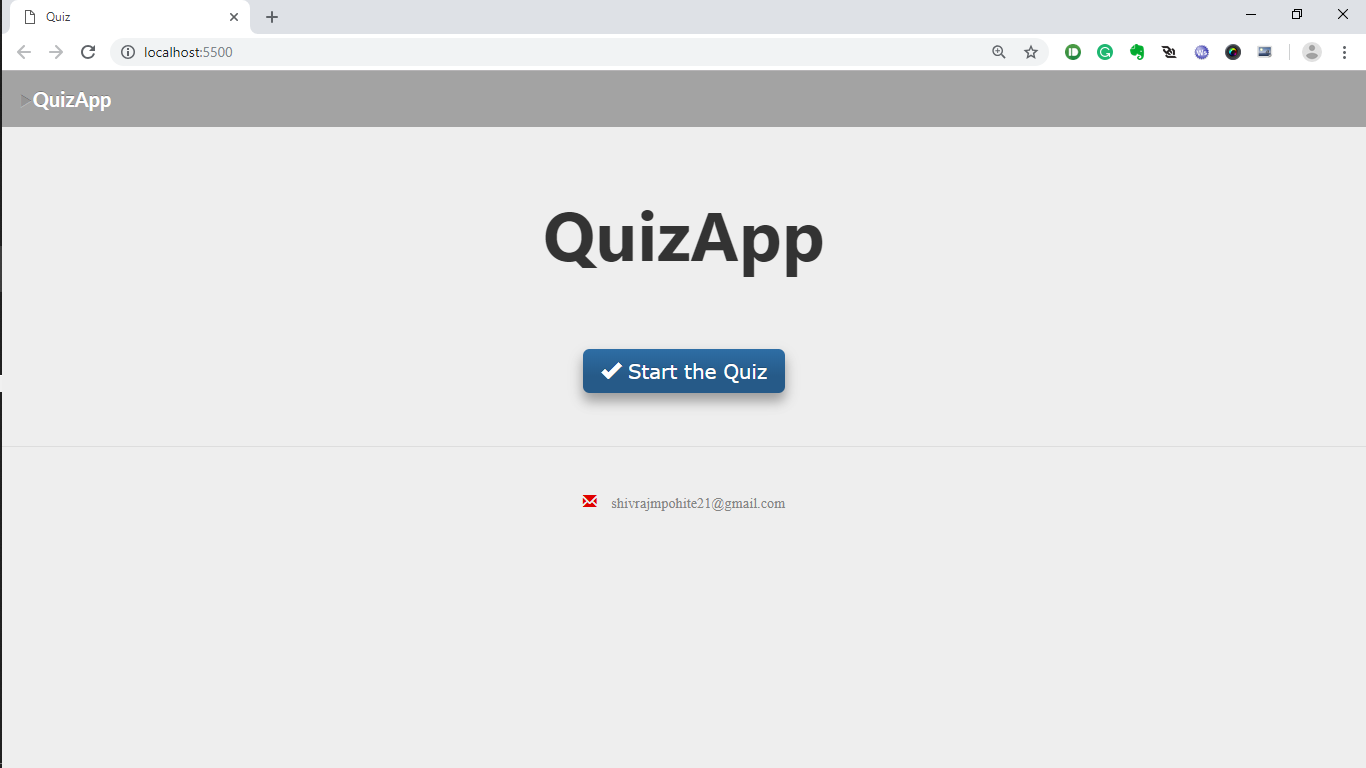 GitHub - ShivrajMohite/Quiz-Application: I have create single page Quiz ...