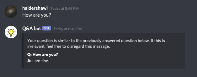 Q&A bot | Discord Bots | Top.gg
