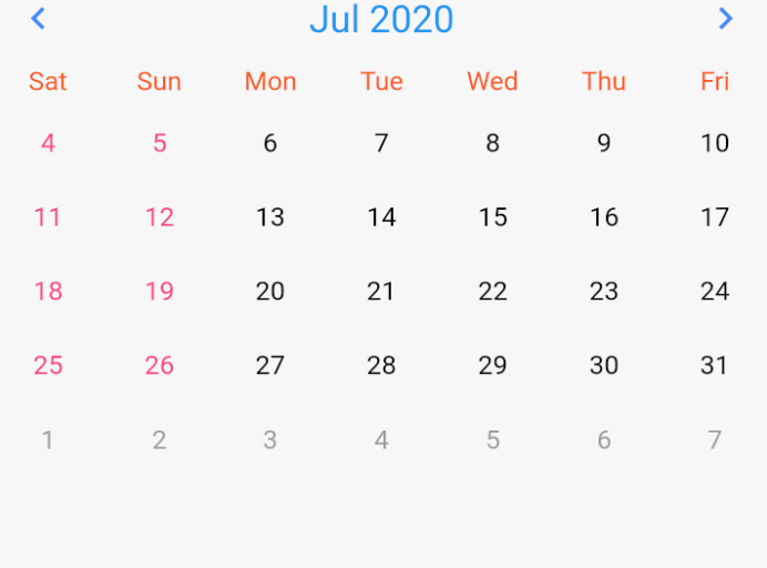 Not all dates of month shown in some cases · Issue #236 · hyochan ... Not all dates of month shown in some cases · Issue #236 · hyochan ...