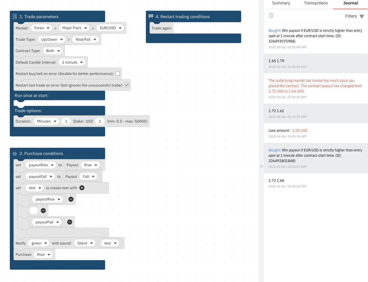 [BUG Report] Deriv bot - Payout (Rise) / (Fall) block · Issue #3543 · binary-com/binary-bot · GitHub