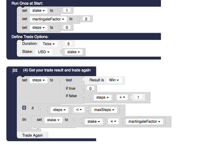 Setting up a customizable number of martingale steps · Issue #854 · binary-com/binary-bot · GitHub