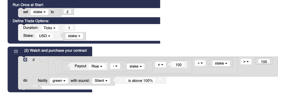 Can anyone create a bot that trades according to the payout percentage ...