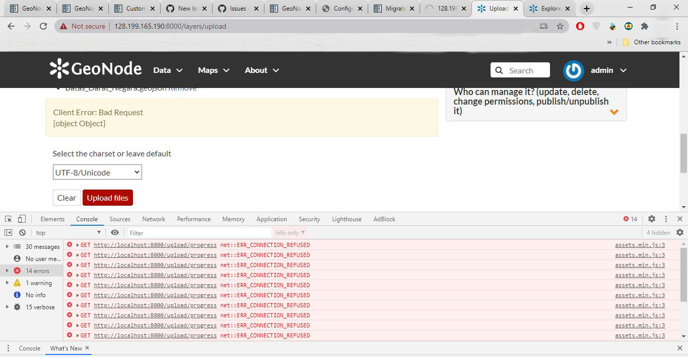 can't upload new layers / unauthorized when changing geoserver admin password · Issue #6291 ...
