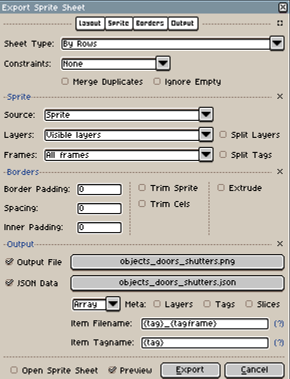 Overlapped tags export wrong {tagframe} and missing amount · Issue #3828 · aseprite/aseprite ...