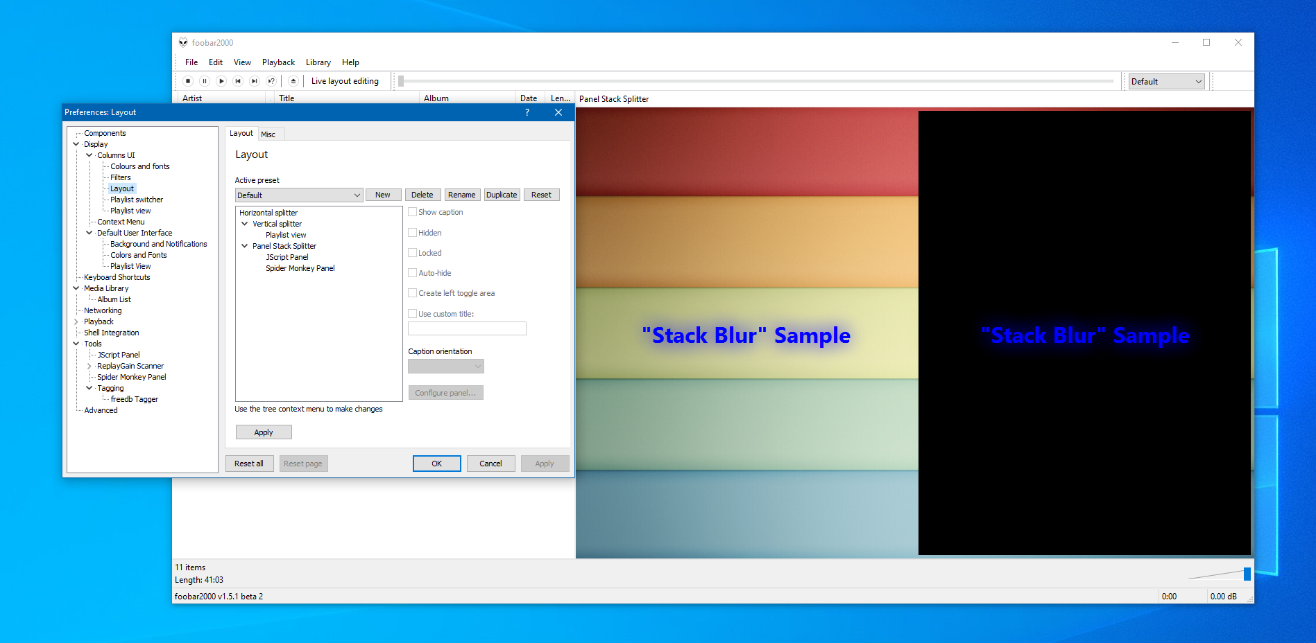 Pseudo transparent mode is broken in nightly build · Issue #101 · TheQwertiest/foo_spider_monkey ...