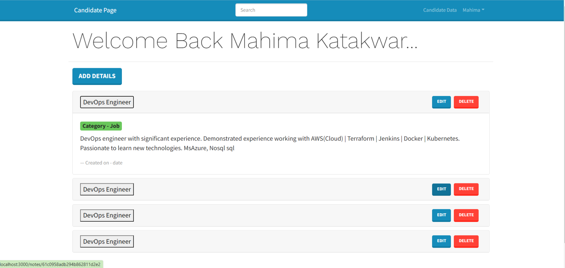 GitHub - Mahima-Katakwar/portfolio-page: #Check out this web application named Portfolio-Page ...