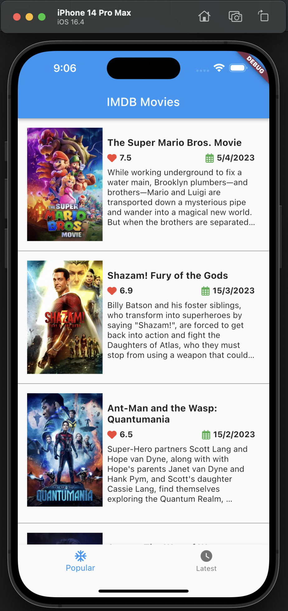 GitHub - adispatil/source.one: IMDB Movie app in flutter