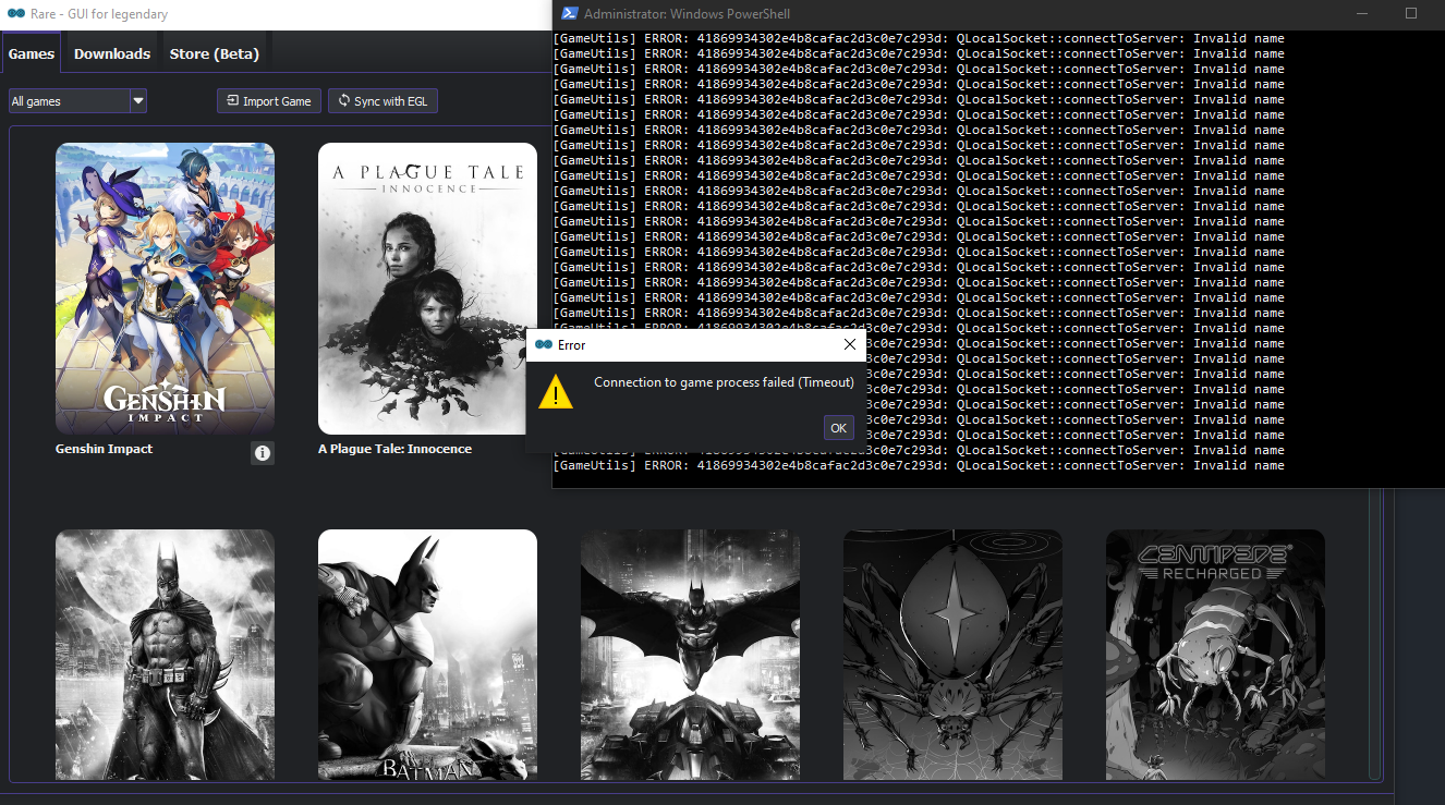 [BUG] Can't launch games · Issue #251 · RareDevs/Rare · GitHub