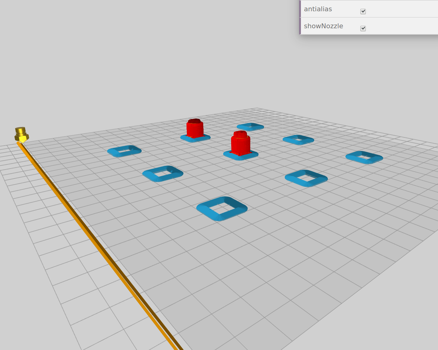 brim is printed for all objects before individual objects are printed separatedly as requested ...
