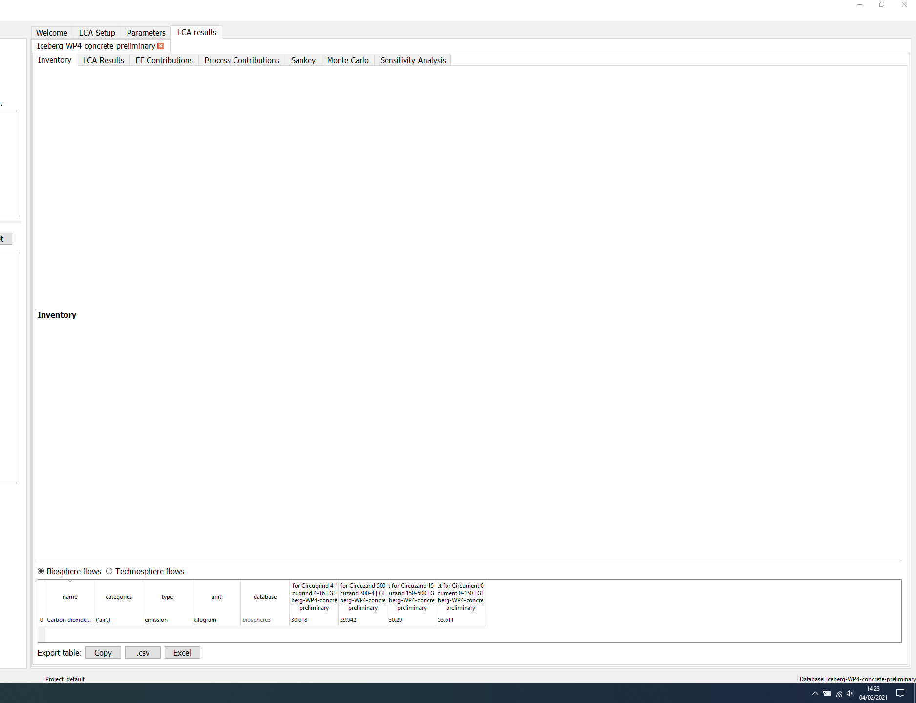 LCA results Inventory table bug · Issue #515 · LCA-ActivityBrowser/activity-browser · GitHub