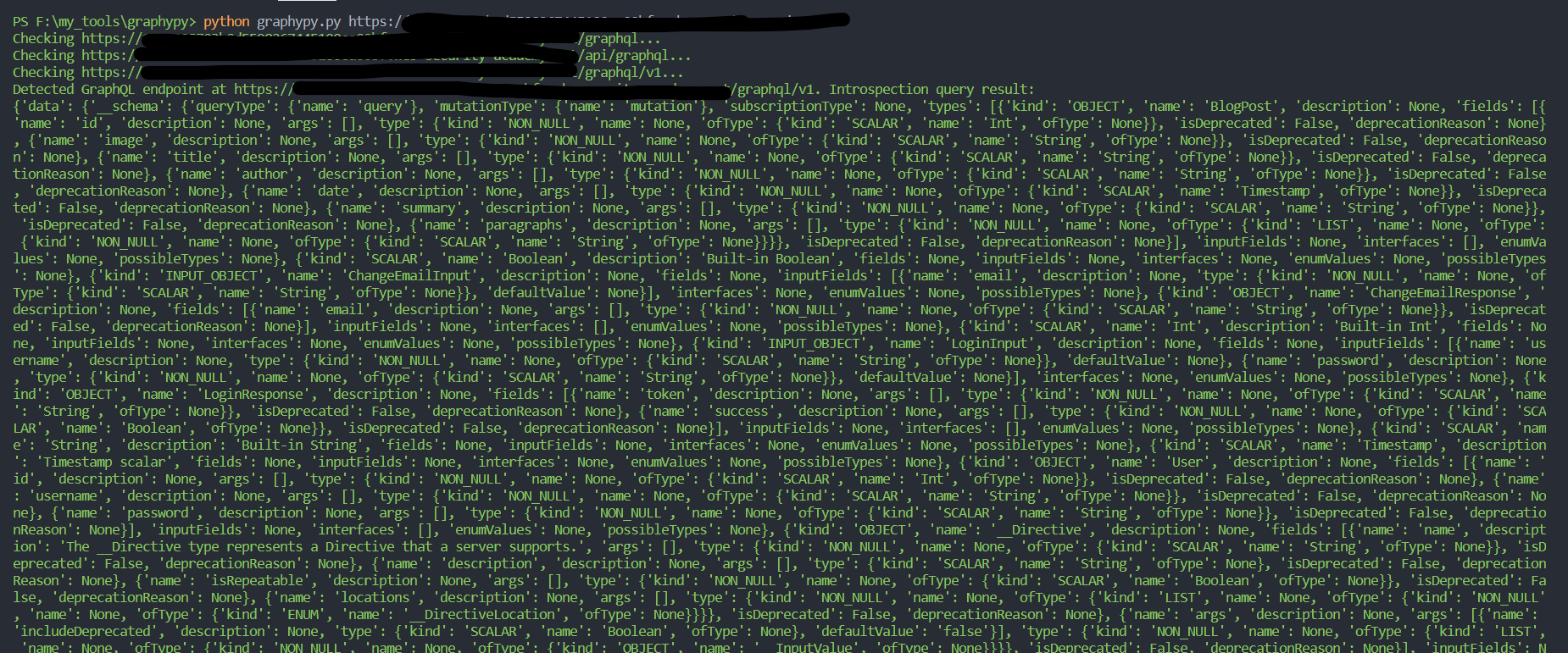 GitHub - viralvaghela/graphypy: Tool to hack Graphql