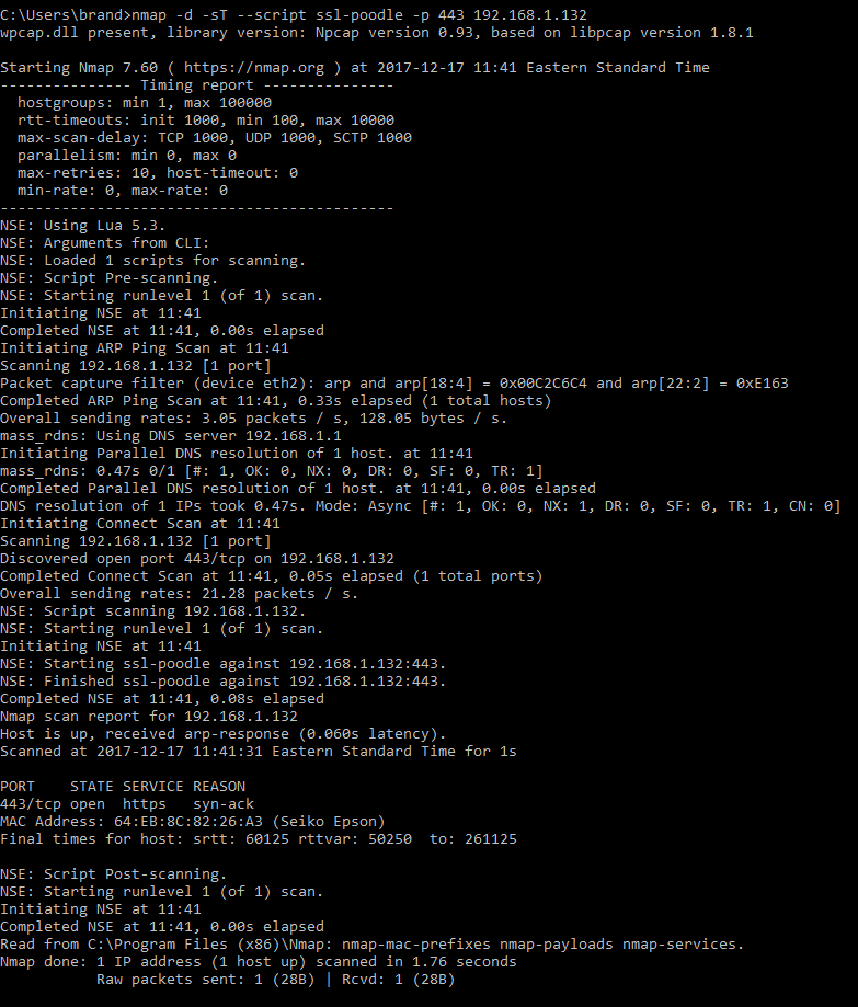 No output from ssl-poodle · Issue #1086 · nmap/nmap · GitHub