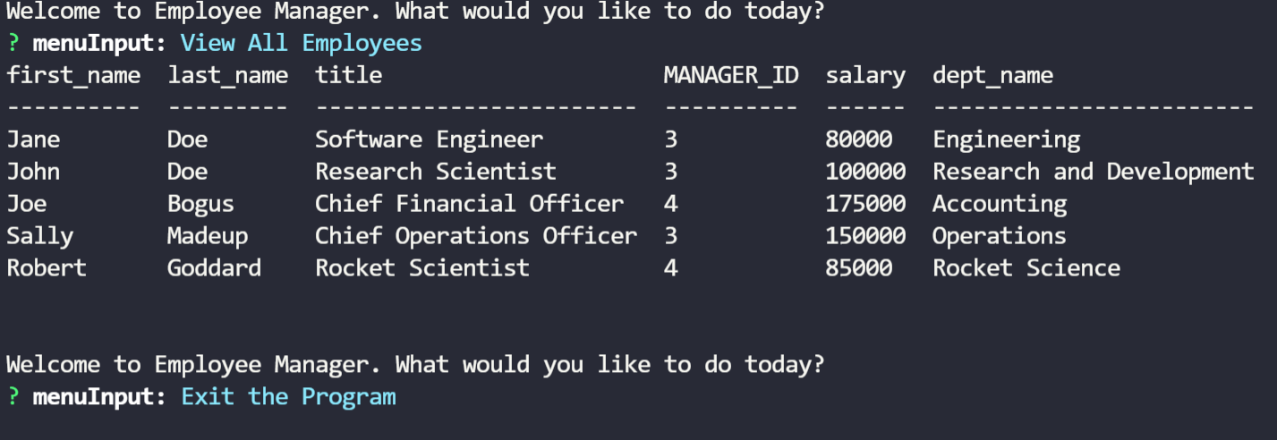 GitHub - GiantRobot76/EmployeeTracker