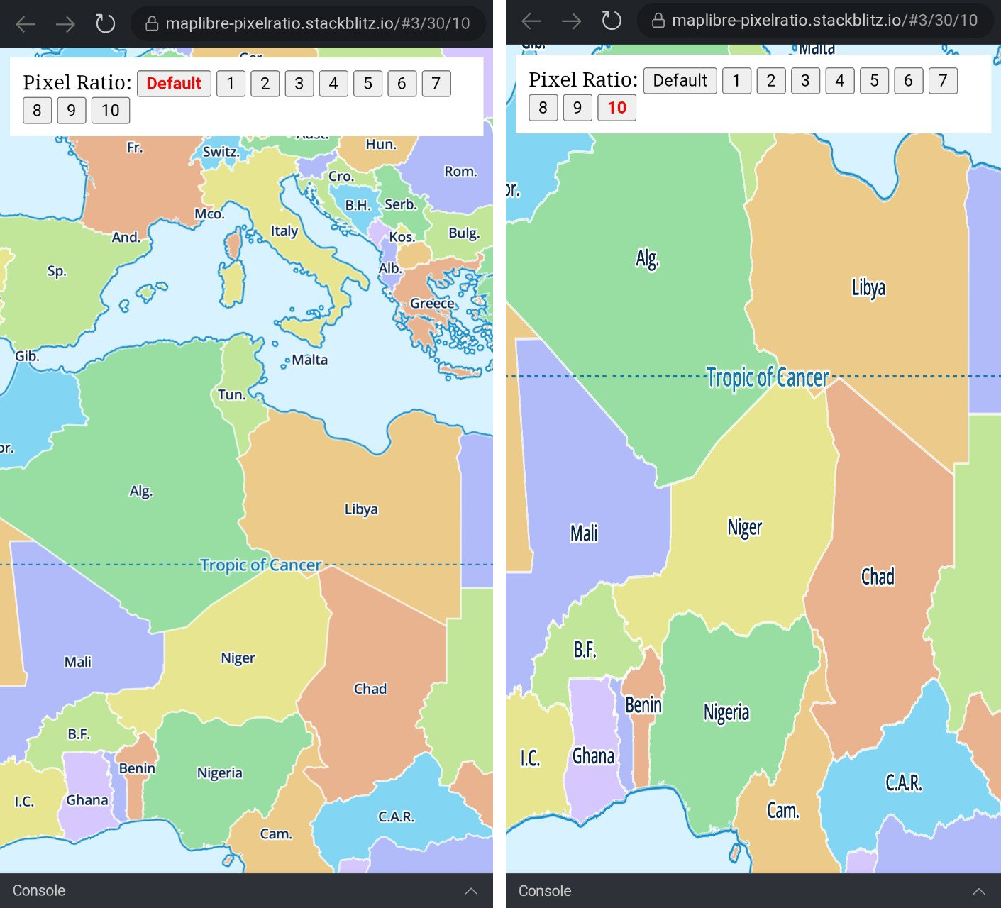 High Pixel Ratio Causes Distortions · Issue 2650 · Maplibremaplibre Gl Js · Github