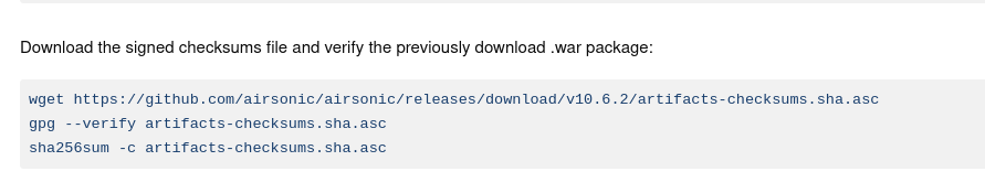Bad verification instructions · Issue #1730 · airsonic/airsonic · GitHub