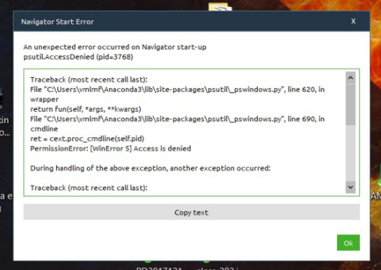Anaconda Navigator Start Error Pid 3768 · Issue 7822 · Continuumio Anaconda Issues · Github