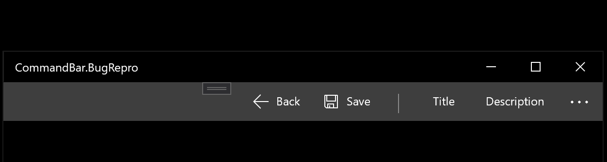 CommandBar near top of window opens up, causes clipping · Issue #1024 · microsoft/microsoft-ui ...