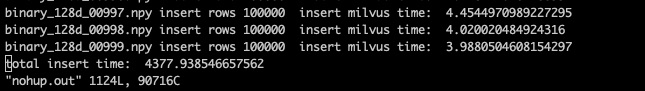After Inserting Data Into Milvus Pymilvus Hangs When Calls Search Num 