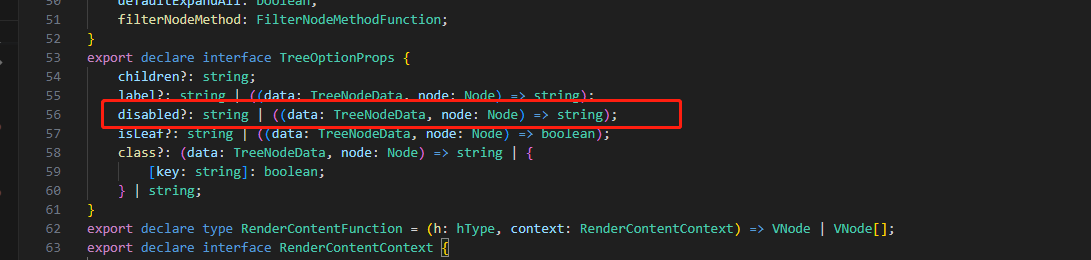 Typescript Tree Tree组件 Treeoptionprops的ts类型判断不对 Disabled String Data Treenodedata