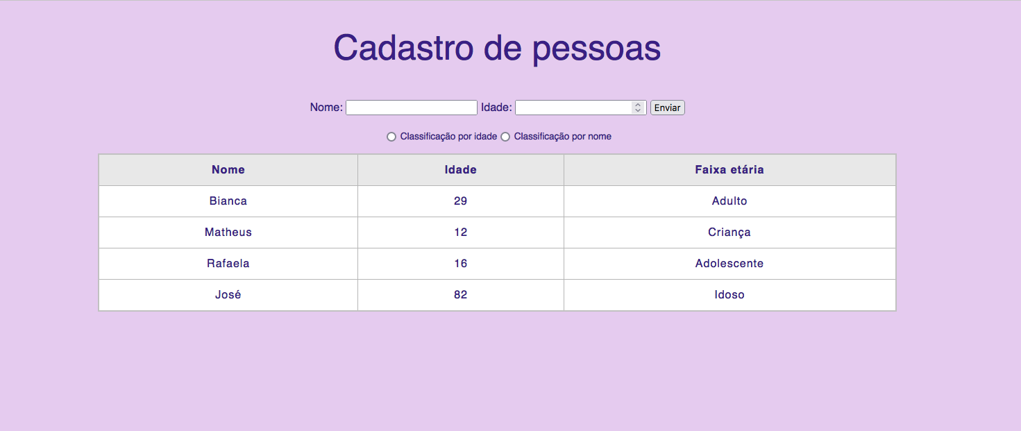 GitHub - bifileto/cadastro-de-pessoas: Cadastro de pessoas baseado em nome e idade para desafio ...