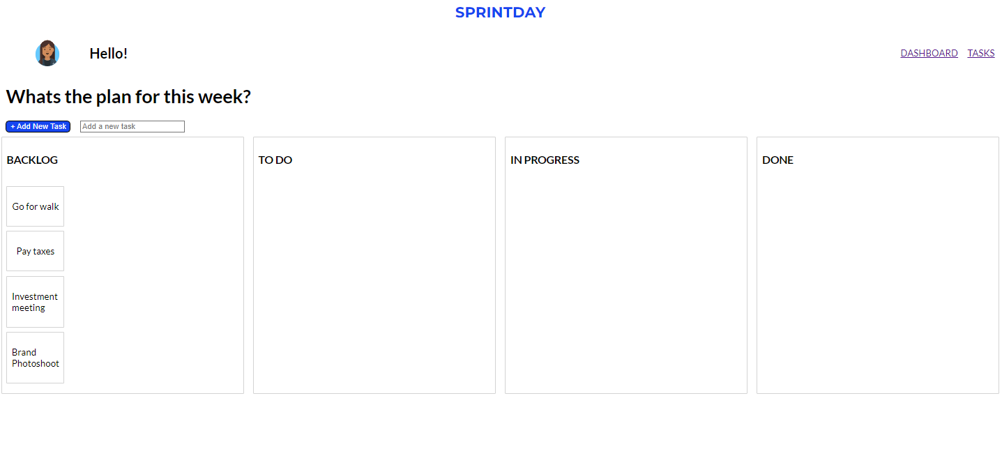 GitHub - VictoryOnuoha/SprintDay-api: The backend data and server for ...