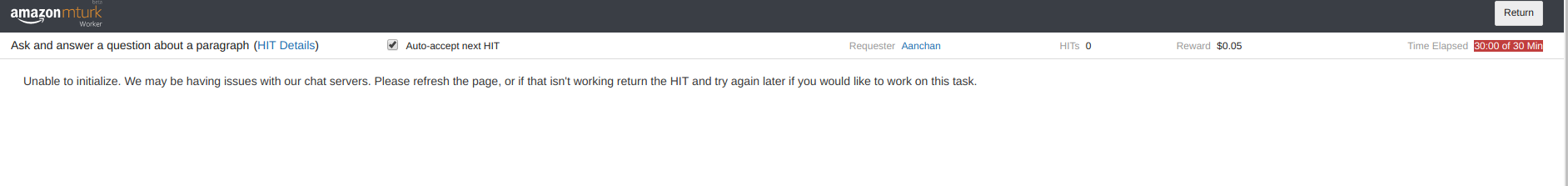 MTurk run.py getting stuck at setting up Websockets · Issue #846 · facebookresearch/ParlAI · GitHub