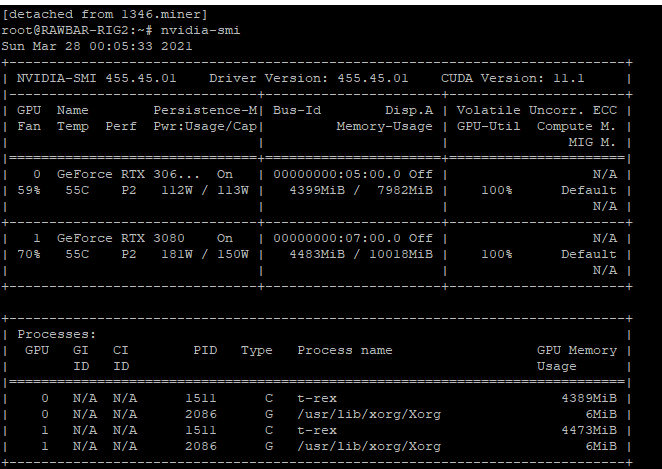 Incorrect GPU power usage reported · Issue #343 · trexminer/T-Rex · GitHub