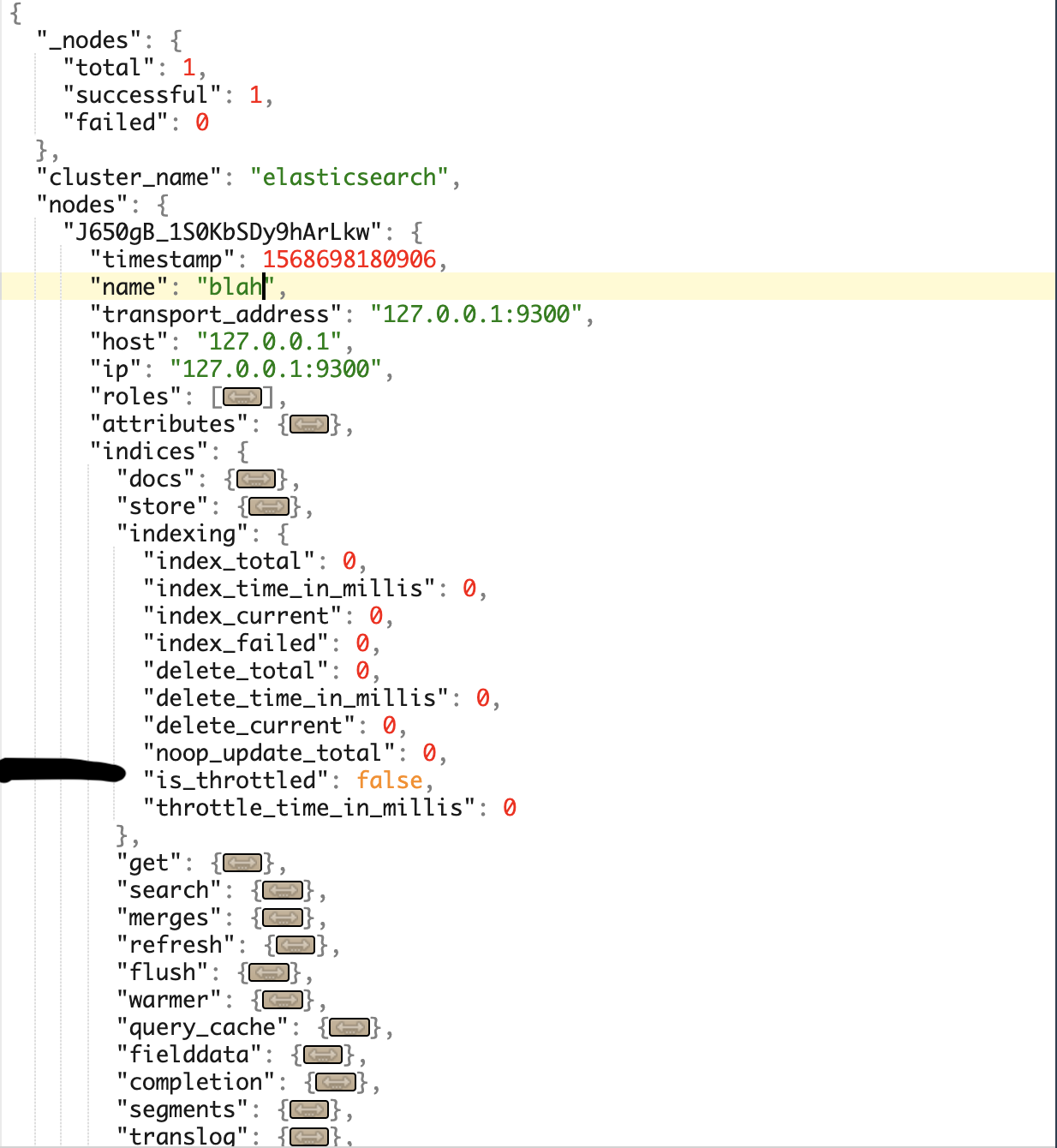 In NodesStatsIndexingStats struct IsThrottled not present · Issue #1189 · olivere/elastic · GitHub