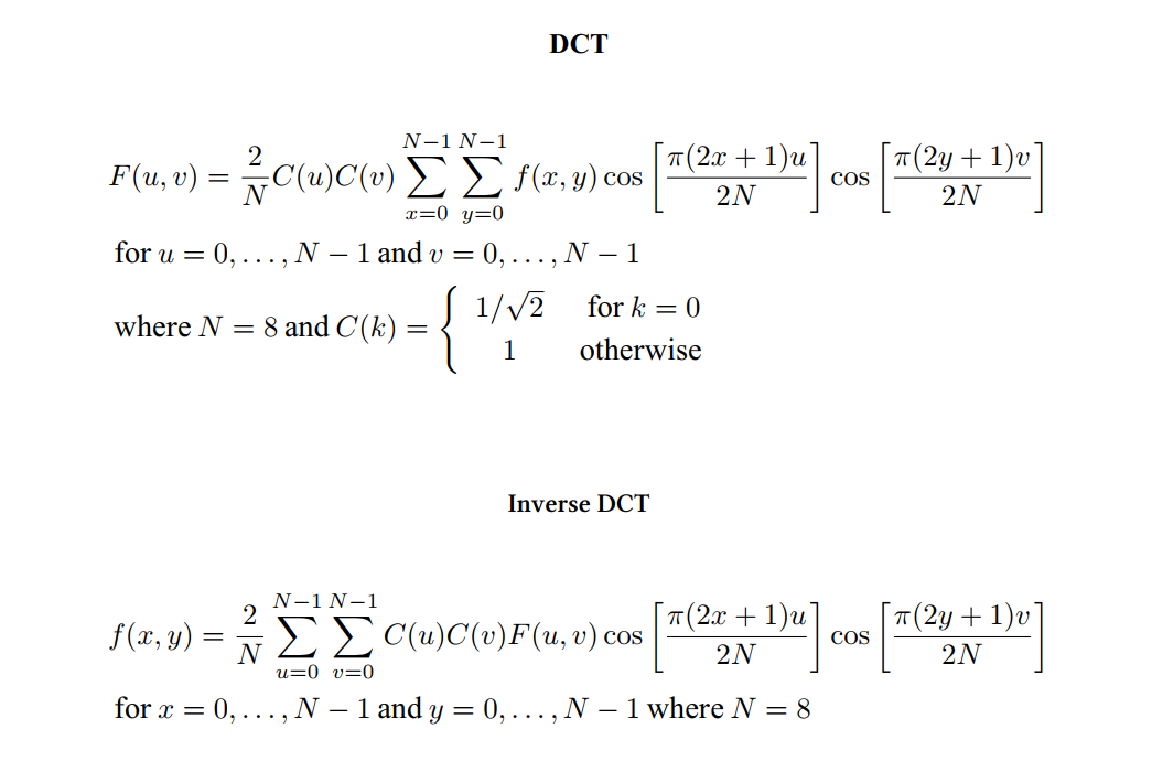 GitHub - dalisyron/DCTCompression: Image compression based on DCT and ...