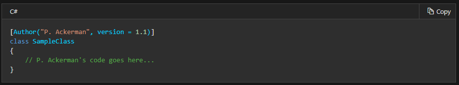 How is version being used as a named parameter in this code example? · Issue #20809 · dotnet ...