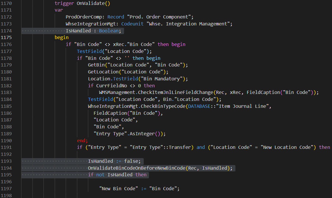 [Event Request] Table 83 "Item Journal Line ...