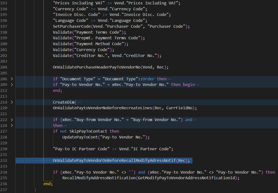 [Event Request] Table 38 "Purchase Header" - field "Pay-to Vendor No ...
