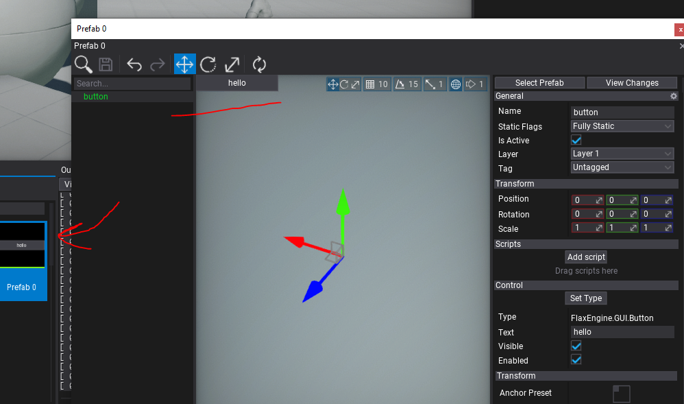 Can't view UI in Prefab or Editor when in Screen Space · Issue #157 · FlaxEngine/FlaxEngine · GitHub