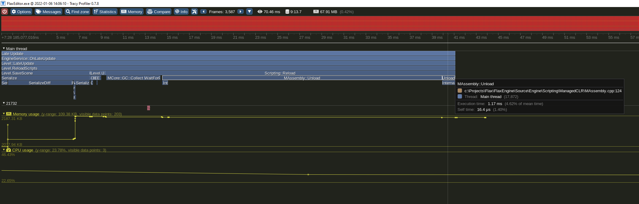 Editor freezes when compiling/reloading scripts · Issue #685 · FlaxEngine/FlaxEngine · GitHub