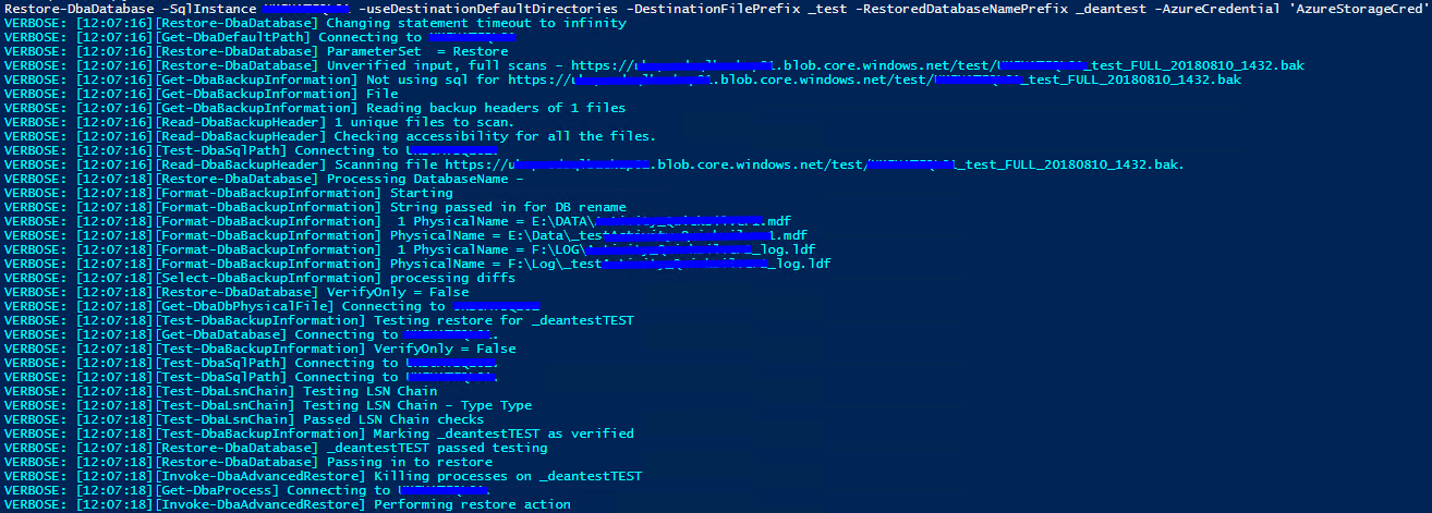 Restore Dbadatabase And Azurecredential · Issue 3734 · Dataplat Dbatools · Github