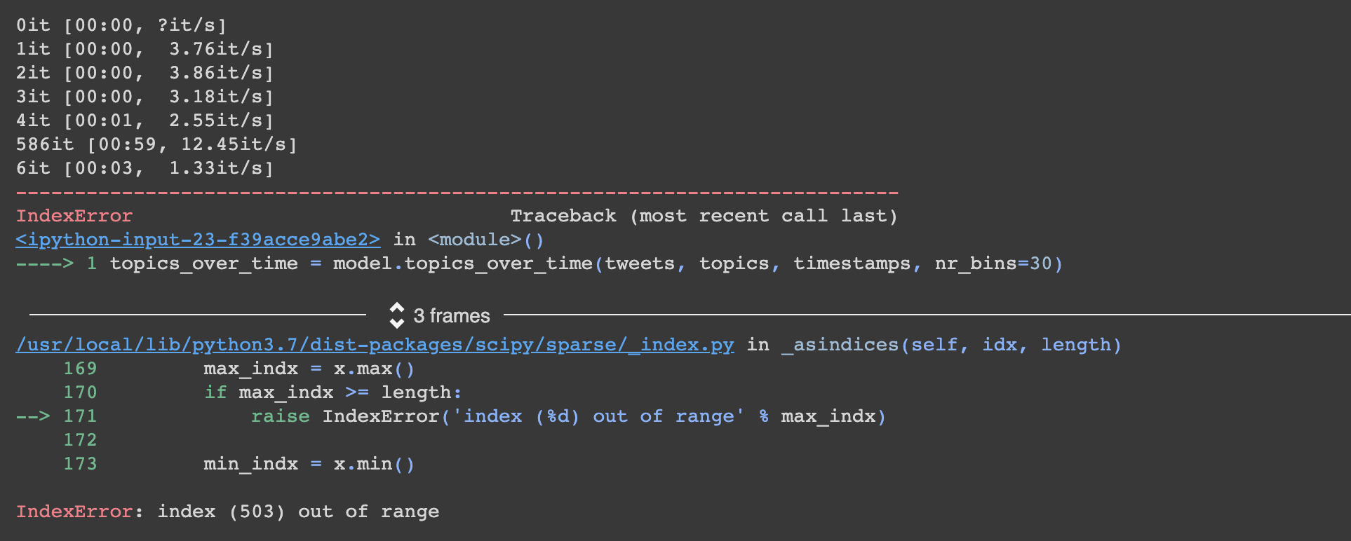 topics_over_time only works for nr_topics = None · Issue #96 · MaartenGr/BERTopic · GitHub