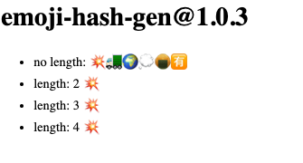 [🐞] length parameter not working · Issue #24 · opa-oz/emoji-hash · GitHub