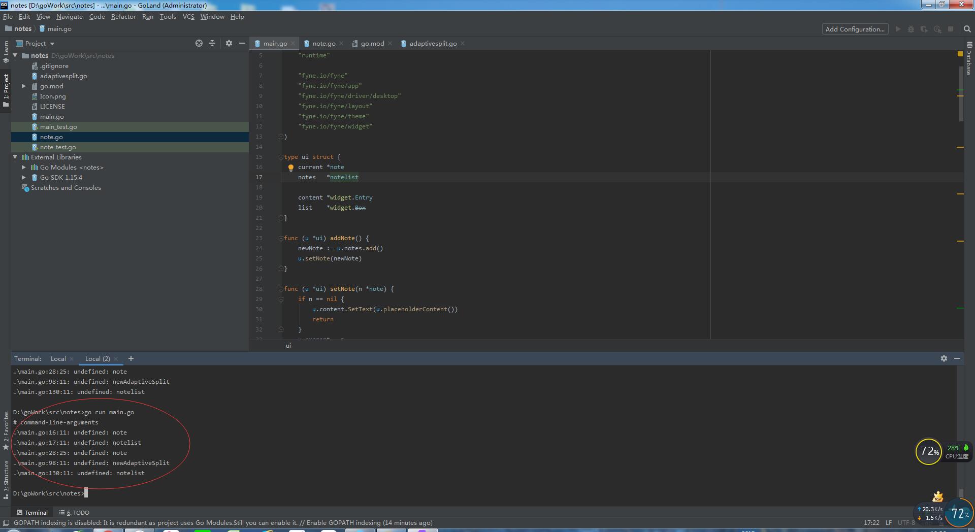 Hello, fyne team, I need help with the construction of the interface ...