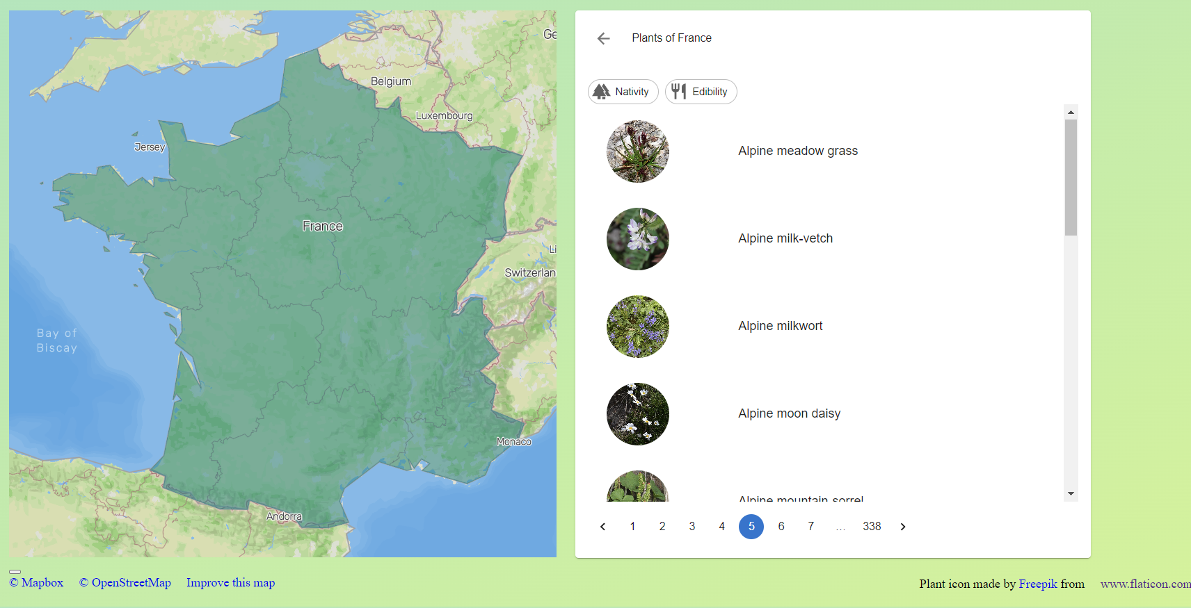 GitHub - smackthat/plants-of-the-world: An interactive Earth with plant ...