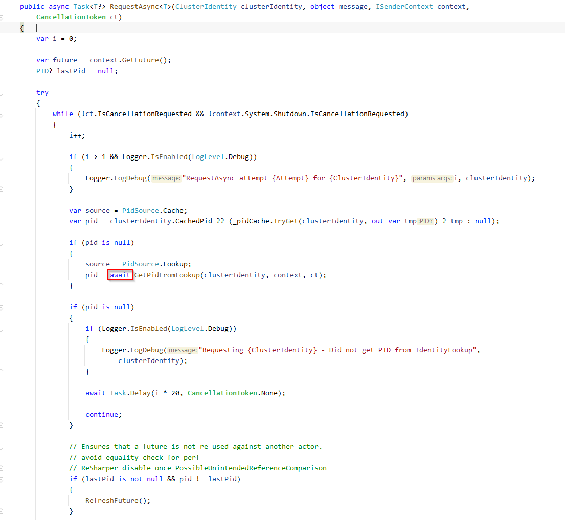 Request order guarantee? · Issue #1978 · asynkron/protoactor-dotnet · GitHub