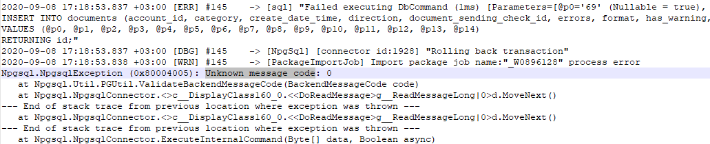Randomly breaking connector · Issue #3164 · npgsql/npgsql · GitHub